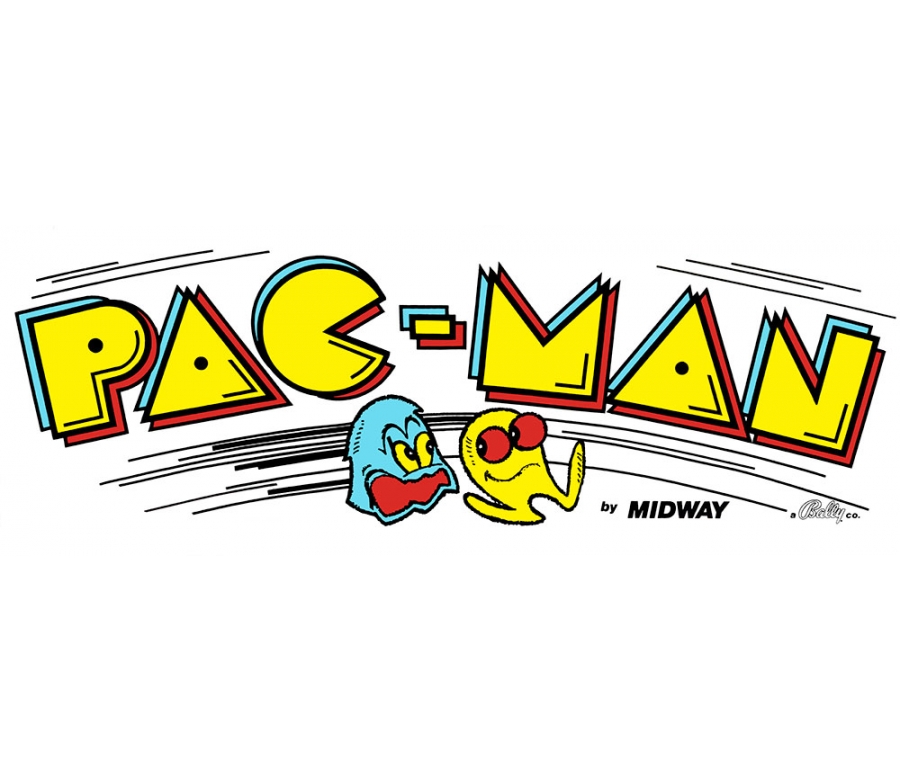 Blue pac man logo - windowklim