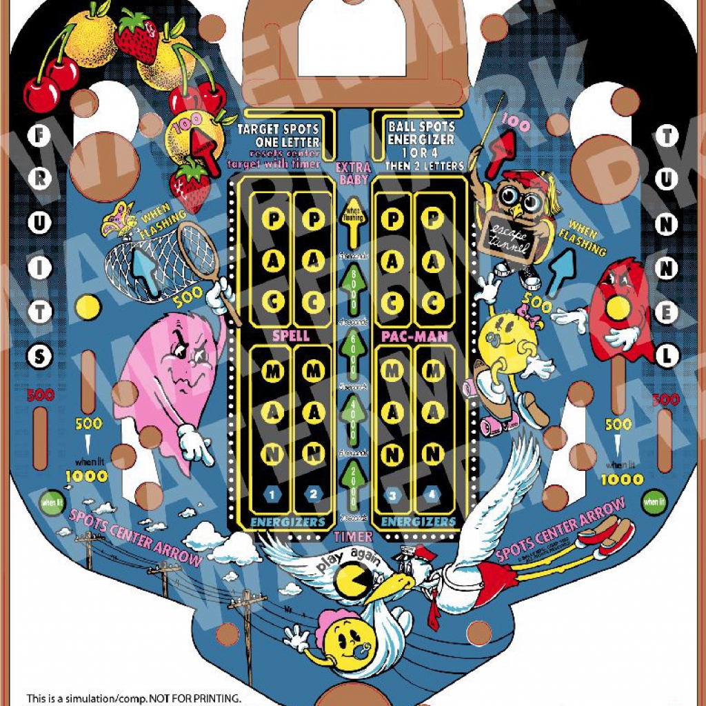 Baby Pac-Man Side Art | Phoenix Arcade | #1 Source for Screen Printed ...